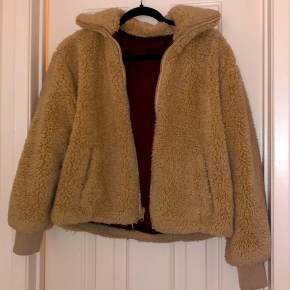 Reformation | Jackets & Coats | Double Sided Teddy Faux Fur Shepherd ...